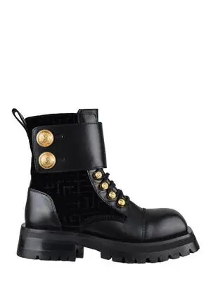 Balmain Ranger Army Boots - Black