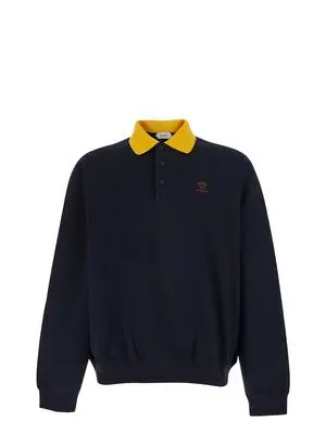 Versace VERSACE Cotton Collared Pullover Multicolor