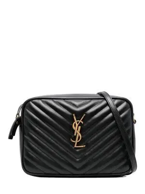 Saint Laurent Quilted Leather Lou Camera Bag - Black