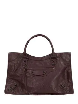 Balenciaga Le City Medium Leather Handbag - Multicolor