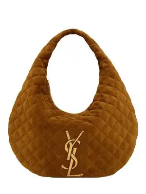 Saint Laurent Icare Hobo Suede Handbag - Multicolor