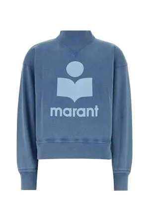 Isabel Marant Étoile Cotton Blend Moby Sweatshirt - Blue