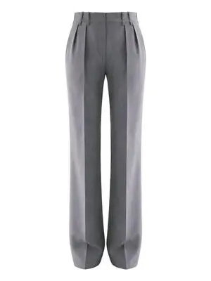 JIL SANDER Wool Gabardine Pants - Gray