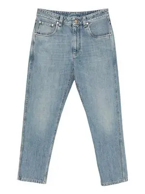 Brunello Cucinelli Denim Straight-leg Jeans - Blue