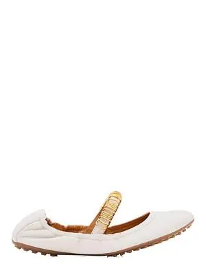 TOD'S Leather Ballerina - Multicolor
