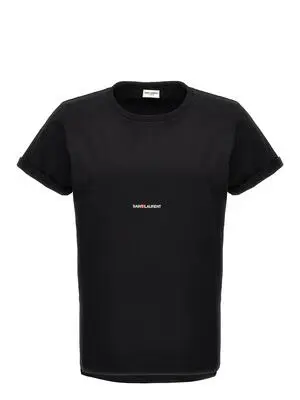 Saint Laurent Rive Gauche' T-shirt - Black