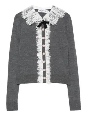 SELF-PORTRAIT Knitwear Cardigan - Gray
