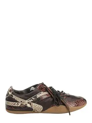 Miu Miu Gymnasium Sneakers - Brown