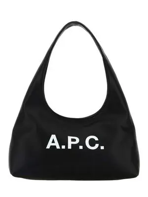 A.p.c. Synthetic Leather Small Ninon Shoulder Bag - Black