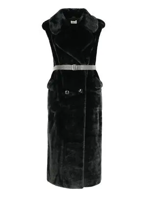 P.a.r.o.s.h Faux Fur Coat - Black