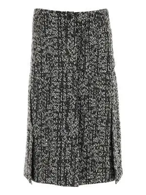LANVIN Two-tone Boucle Skirt - Multicolor