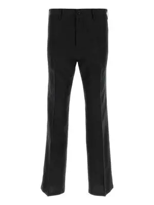 Prada Prada Men Black Linen Pant Black