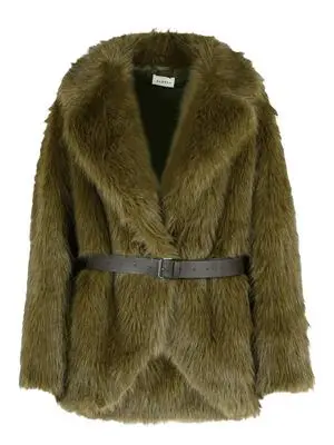 P.a.r.o.s.h Faux Fur Jacket - Green