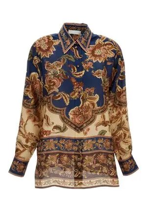 Zimmermann Aster Relaxed Shirt - Multicolor