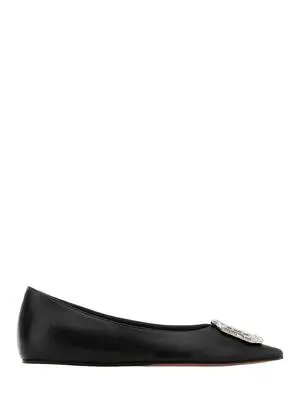 Amina Muaddi Camelia Flat Nappa - Multicolor