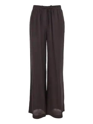 P.a.r.o.s.h Silk Drawstring Waist Pants - Multicolor