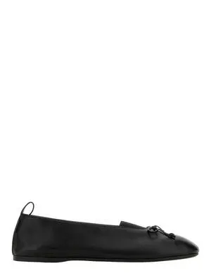 Miu Miu Nappa Ballerinas - Black