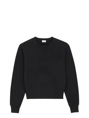Saint Laurent Cassandre Sweatshirt - Black