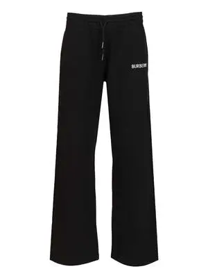 Burberry Cotton Track Trousers - Black
