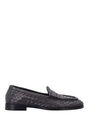 Bottega Veneta BOTTEGA VENETA Silenzio Intrecciato Leather Loafers Multicolor