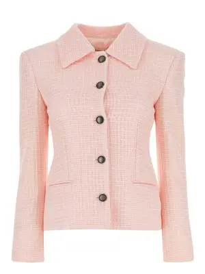 Alessandra Rich Light Tweed Blazer - Pink