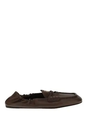 Miu Miu Lambskin Loafer - Brown
