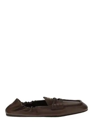 Miu Miu Lambskin Loafer - Brown