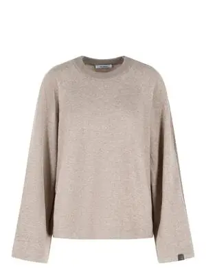 Max Mara Aere Cashmere And Virgin Wool Sweatshirt - Cream