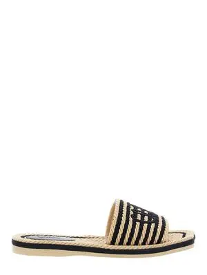 Chloé Leather Flat Sandals - Multicolor