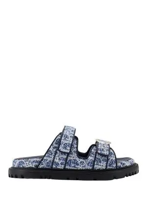 Dior Mydior Dioriviera Denim Sandals - Blue