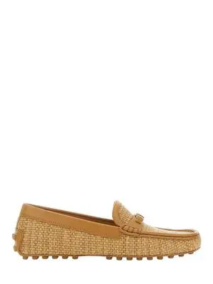 TOD'S Raffia Mocassin - Multicolor