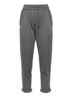 Brunello Cucinelli Grey Trousers Track Pants - Gray