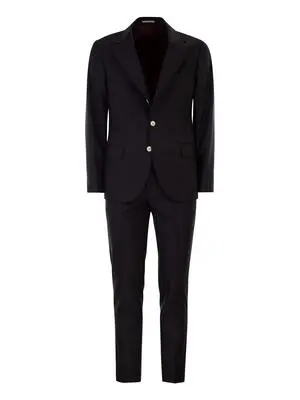 Brunello Cucinelli Tailored Suit In Virgin Wool - Multicolor