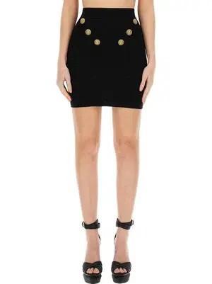 Balmain BALMAIN Knit Skirt Black