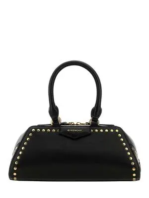 Givenchy Leather Mini Antigona East-west Handbag - Black