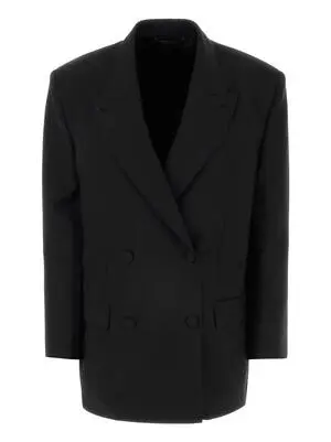 Givenchy Wool Blend Oversize Blazer - Black