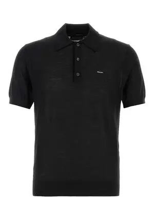 Prada Wool Polo Shirt - Black