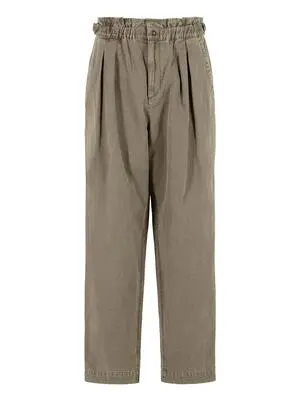 Isabel Marant Étoile Cotton And Linen Pants - Brown