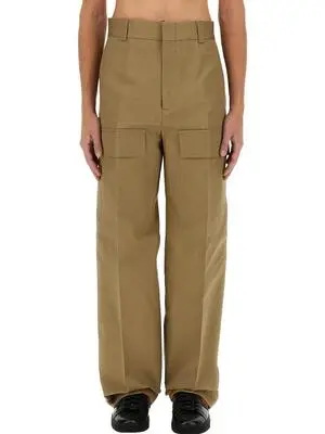 Gucci Cotton Cargo Pants - Cream