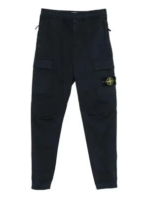 Stone Island Straight-leg Cargo Trousers - Blue