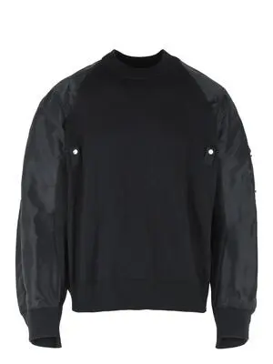 Sacai Cotton Blend Sweater - Black