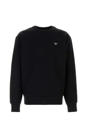 Prada Cotton Sweatshirt - Black
