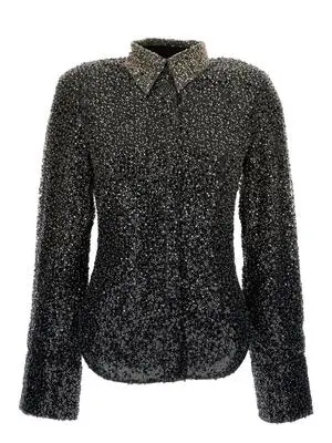 ROTATE BY BIRGER CHRISTENSEN Beaded Shirt - Multicolor
