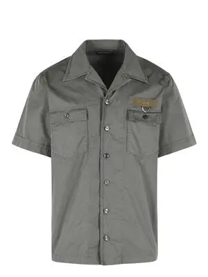 Dolce & Gabbana Grey Cotton Shirt - Gray