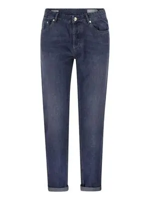 Brunello Cucinelli Traditional Fit Five-pocket Denim Trousers - Multicolor