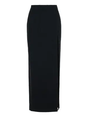 ALESSANDRA RICH Alessandra Rich Long Skirt In Black Virgin Wool Blend Women