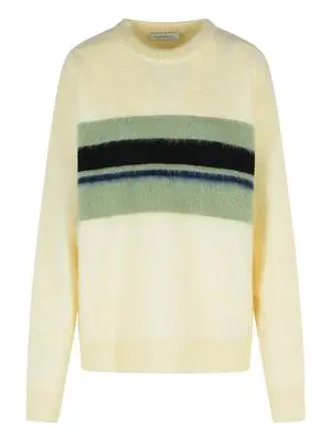 LANVIN Wool Blend Striped Sweater - Multicolor
