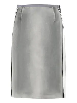 MAISON MARGIELA Viscose Midi Skirt - Gray