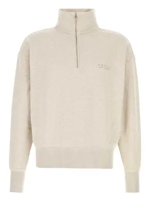 Prada Melange Sand Cotton Sweatshirt - Brown