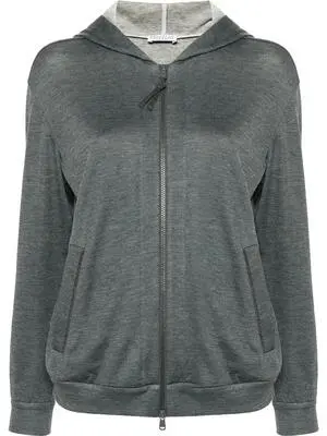 Brunello Cucinelli Brunello Cucinelli Grey Tops - Hoodies Women Gray